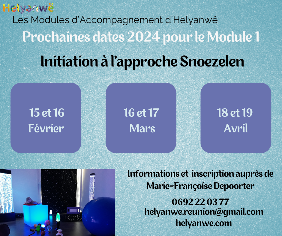 Prochaines Dates pour le Module 1 : Initiation à L’approche Snoezelen ...
